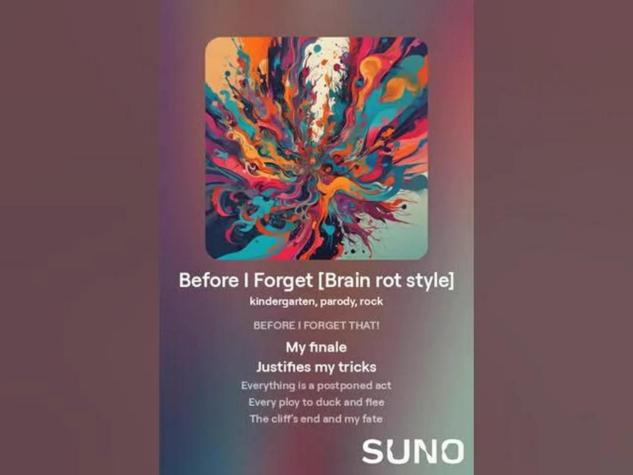 Before I Forget [Brain rot style]