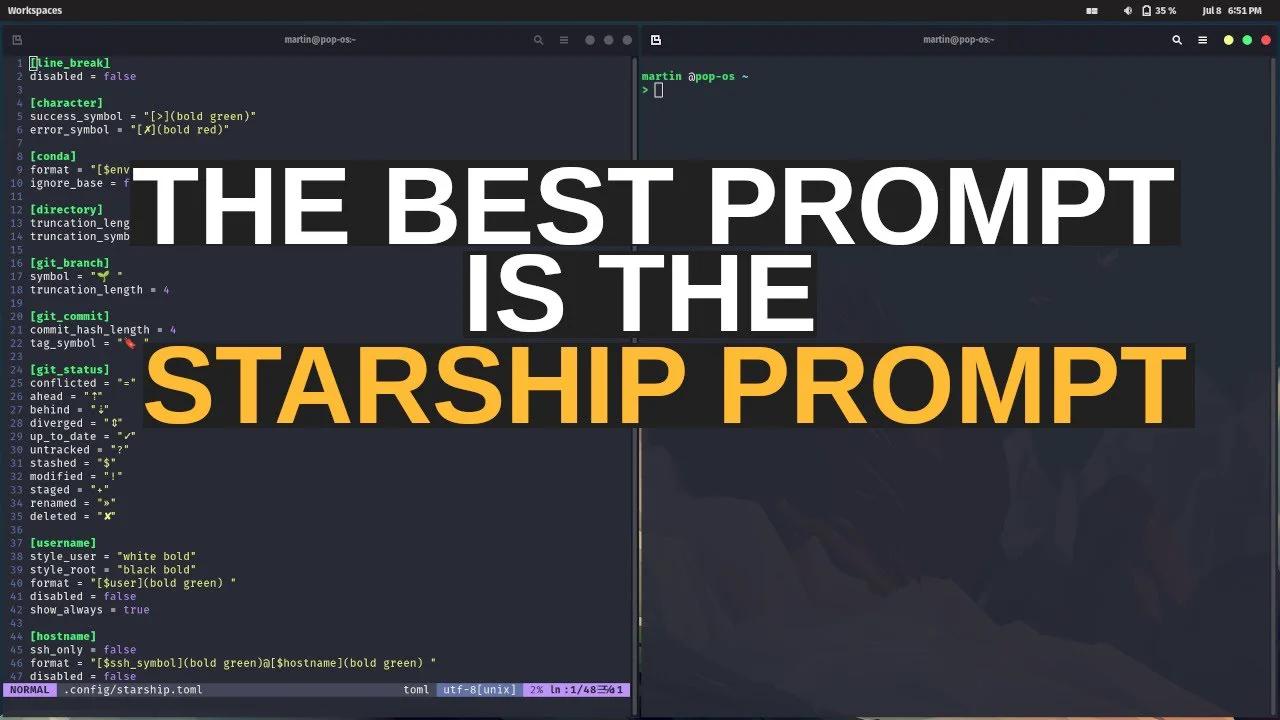 My Starship prompt configuration file