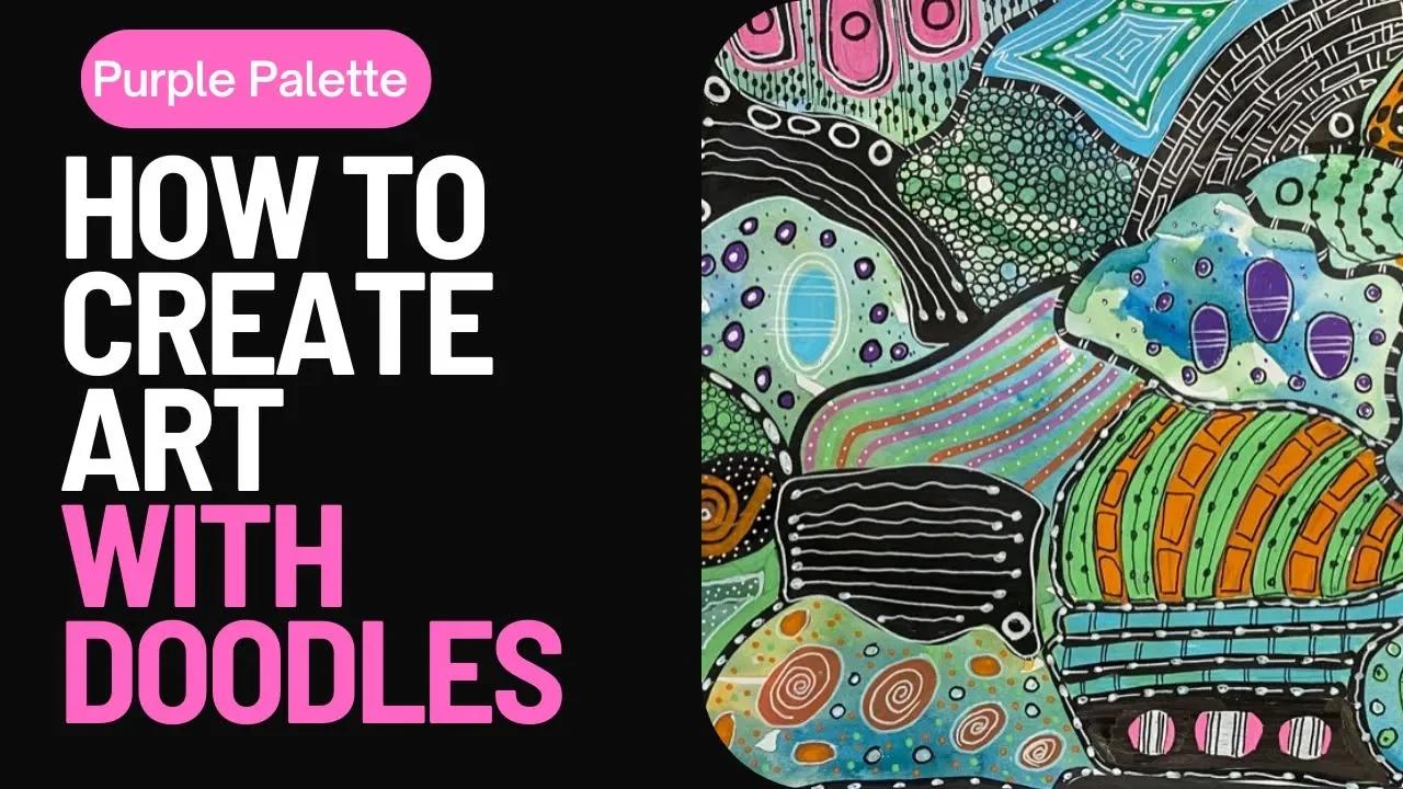 How to create art with doodles. #doodleart #doodle #doodles # ...