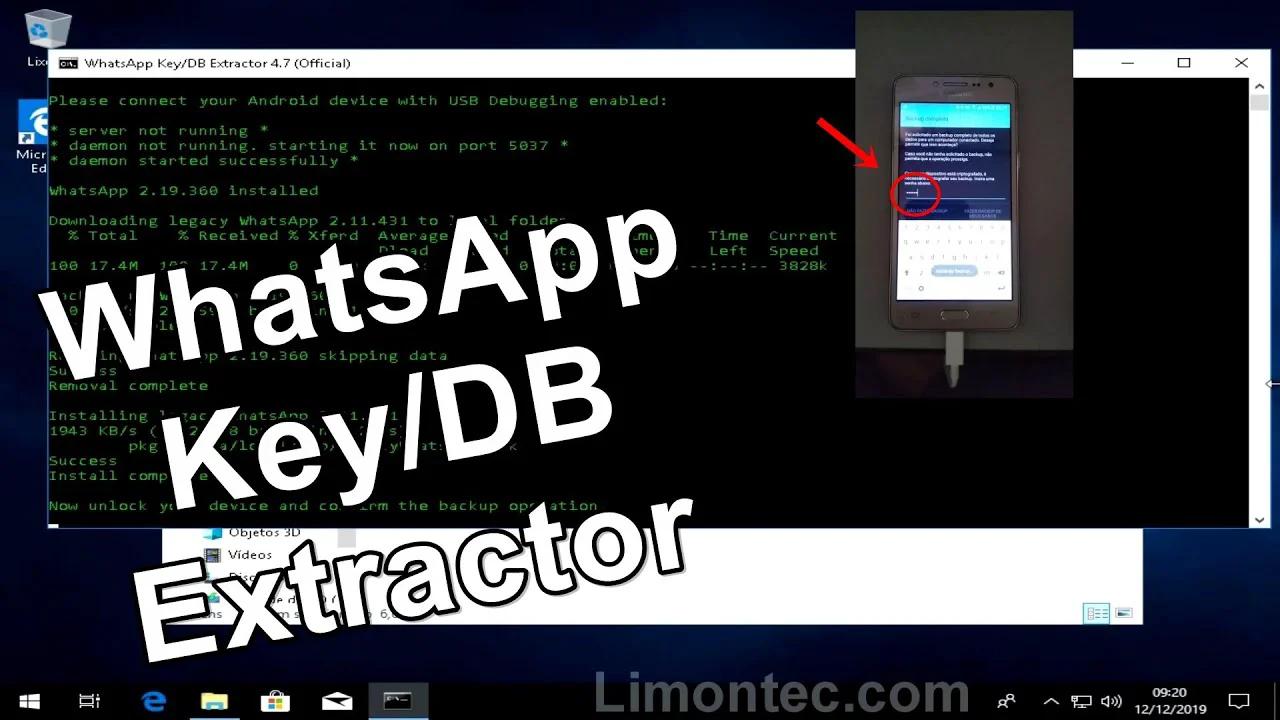 How to use WhatsApp Key DB Extractor tool in Windows