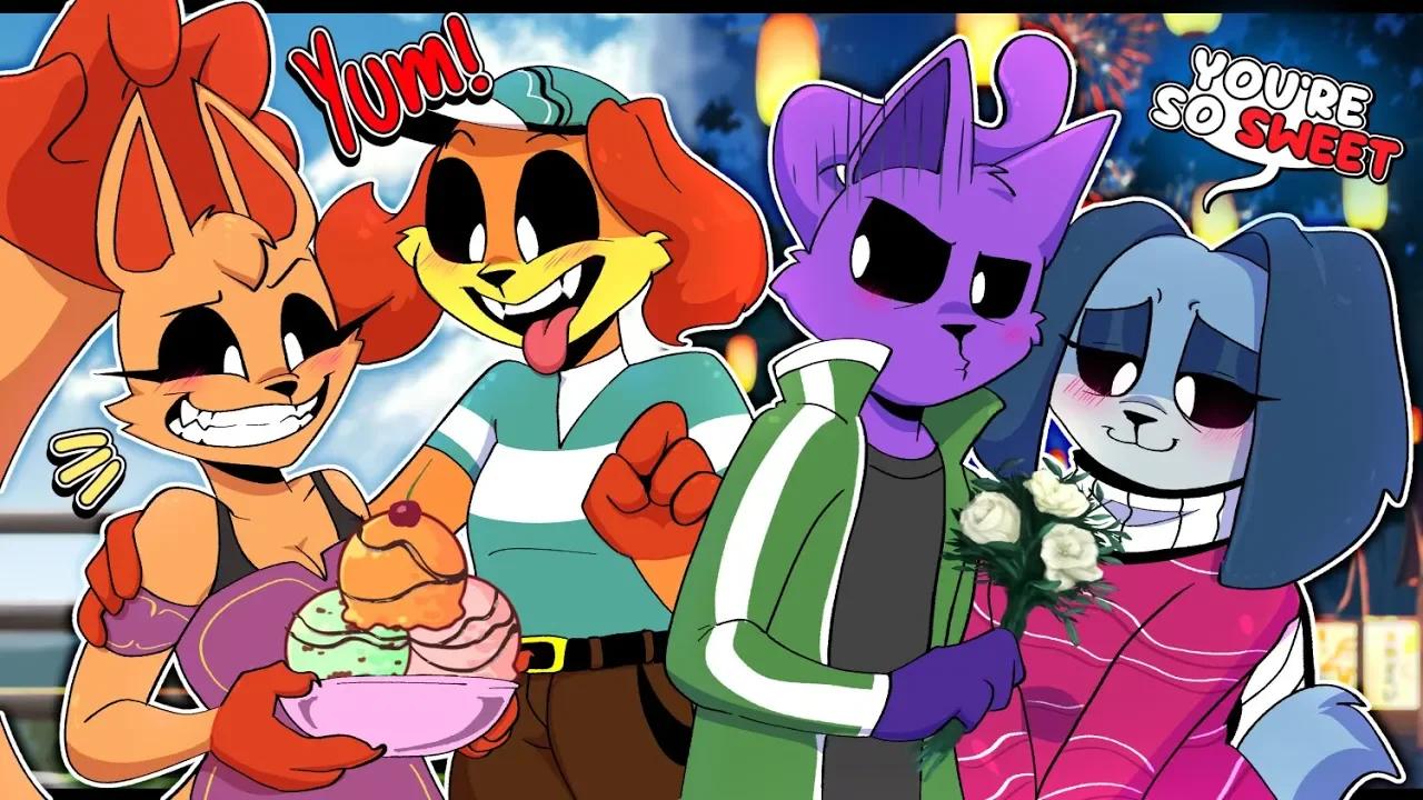 Dogday X Catnap X Catfeine Double College Date Smiling Critters Poppy