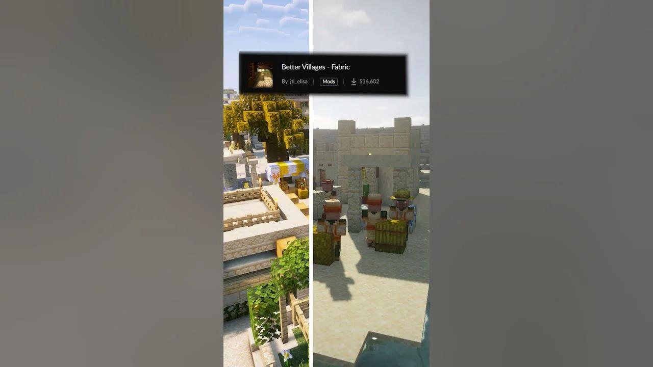Minecraft mods comparison Better Village Mod