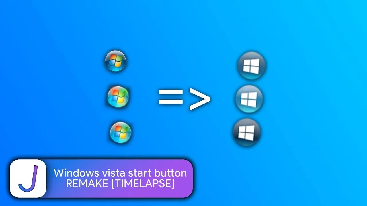 Windows vista start button - REMAKE [TIMELAPSE]