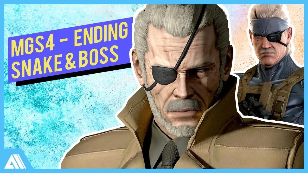 Metal Gear Solid 4 - Snake Meets Big Boss (Final Scene of MGS Franchise ...