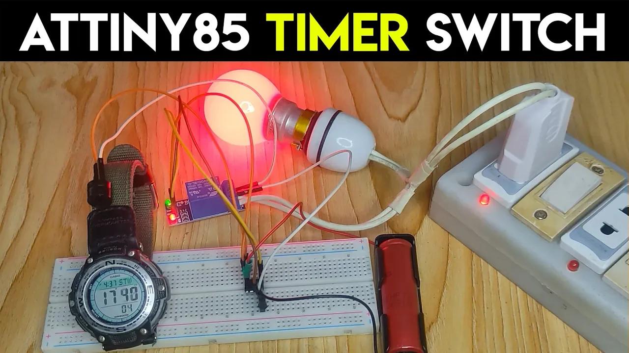 Attiny85 Timer Switch Tutorial Generating Time Delay Using Interrupts 7225