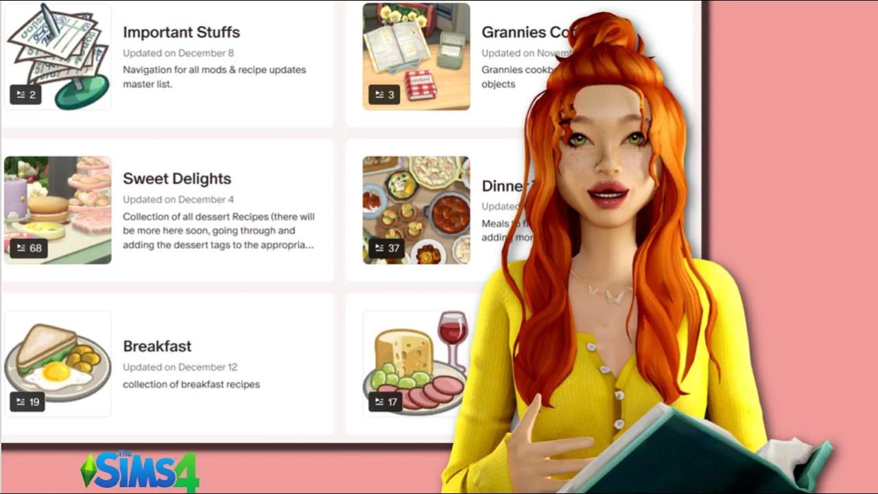 How to install Grannies Cookbook Mod for sims 4