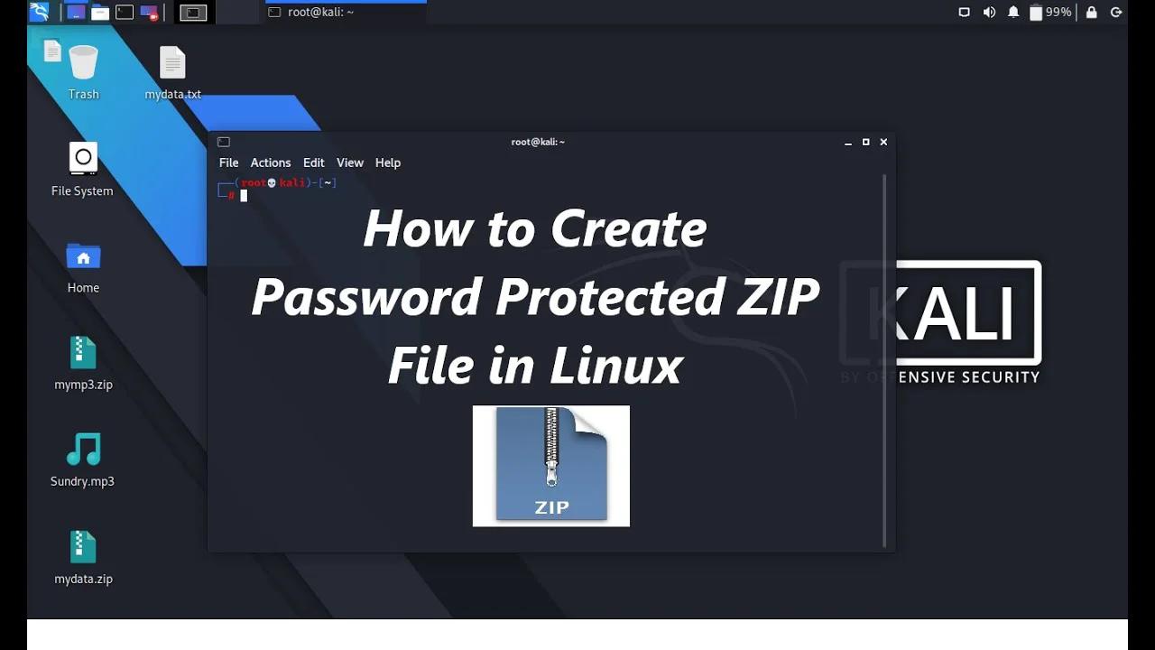 How To Create Password Protected Zip File In Linux 1843
