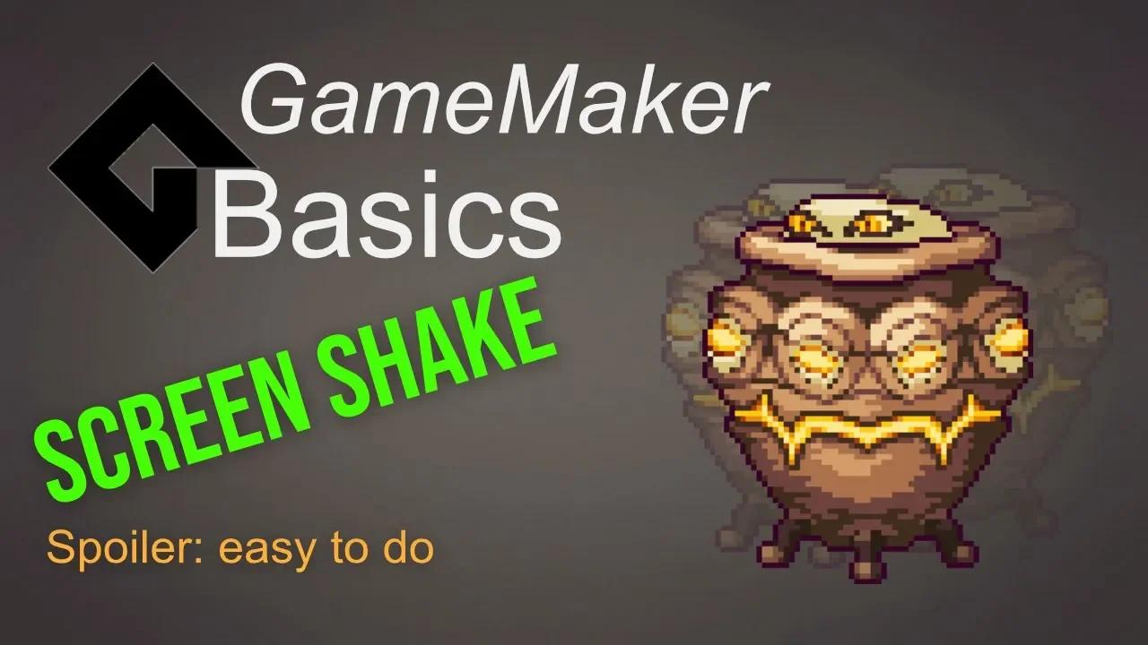Screen shake with one line [Game Maker | Basics]