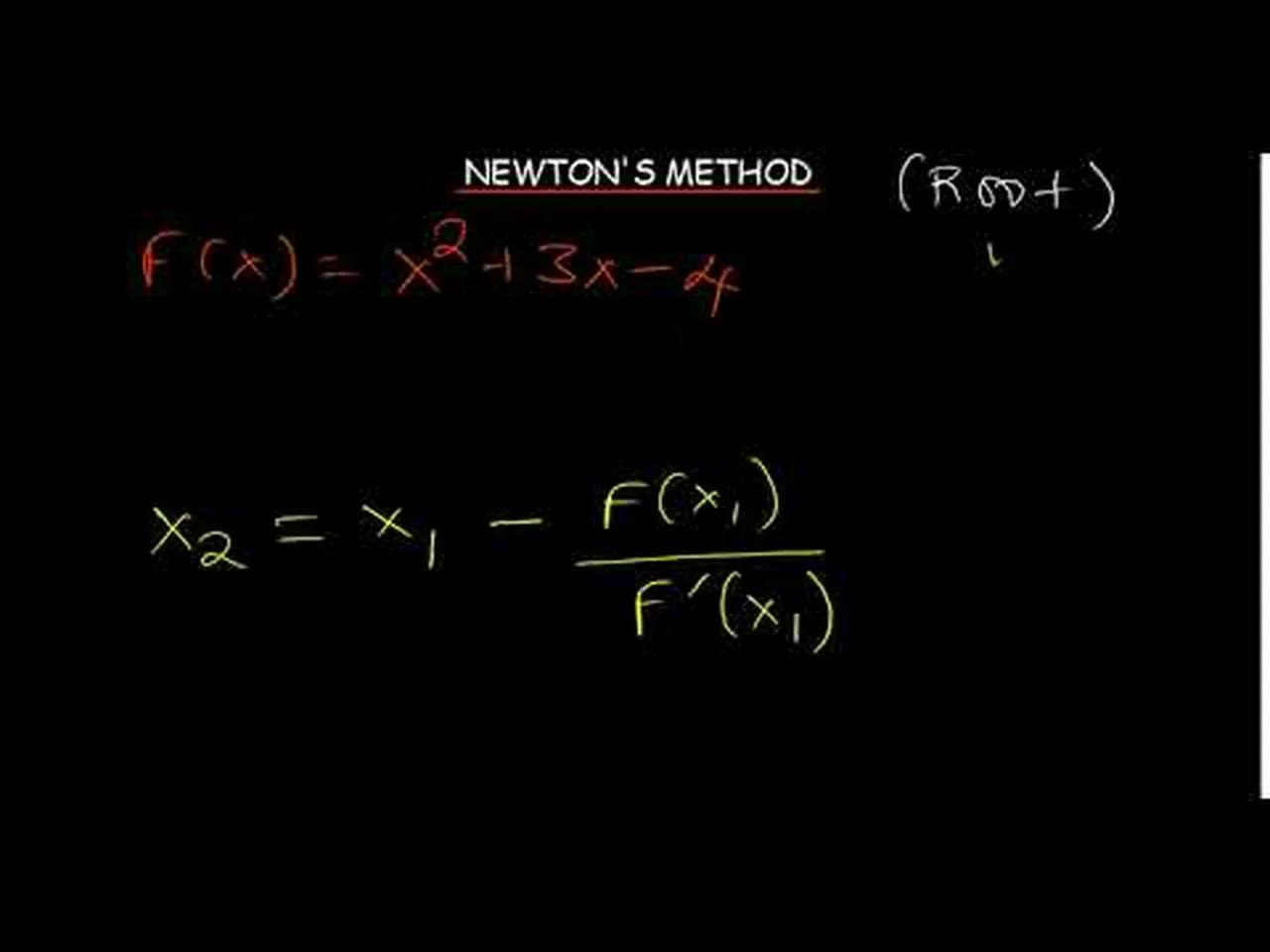 Newton's method practice questions