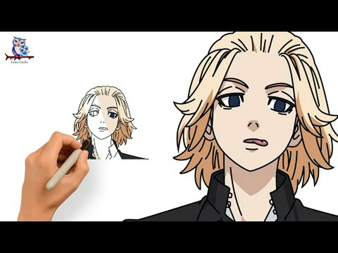 How To Draw Mikey Manjiro Sano Tokyo Revengers - Easy Tutorial