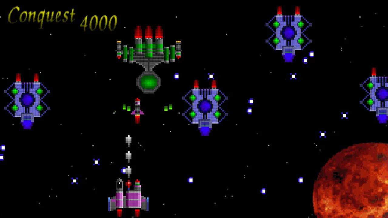 (1995 DOS) Conquest 4000: Space trading video game based on TradeWars 2002
