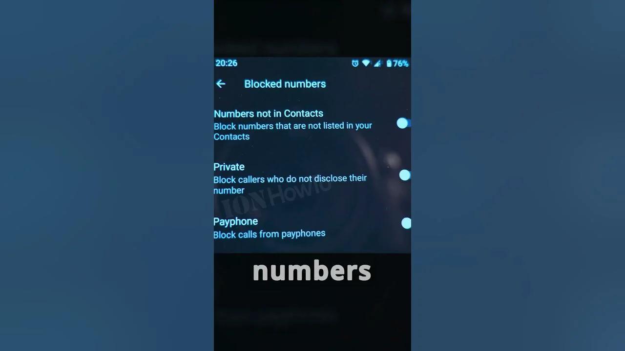 Block Hidden Numbers Calls on Android Phone 2
