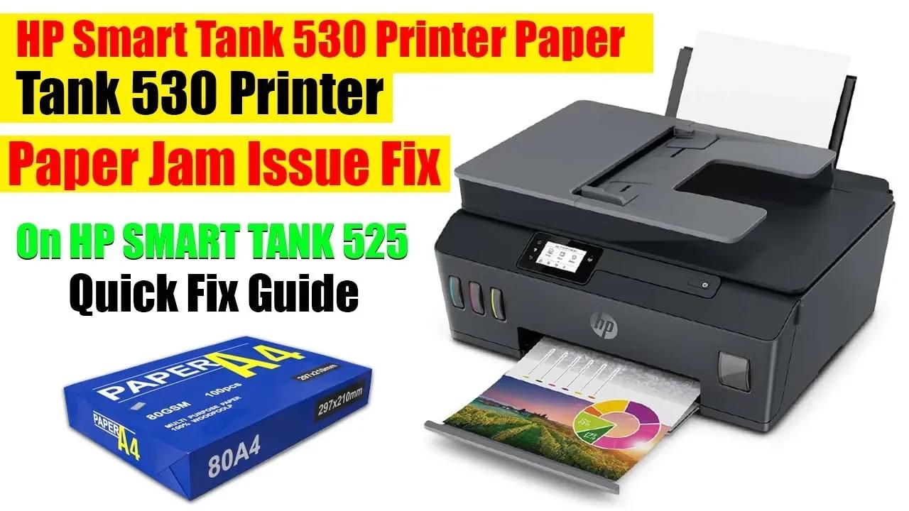 HP Smart Tank 530 Printer Paper Jam Issue Fix | On HP SMART TANK 525 ...
