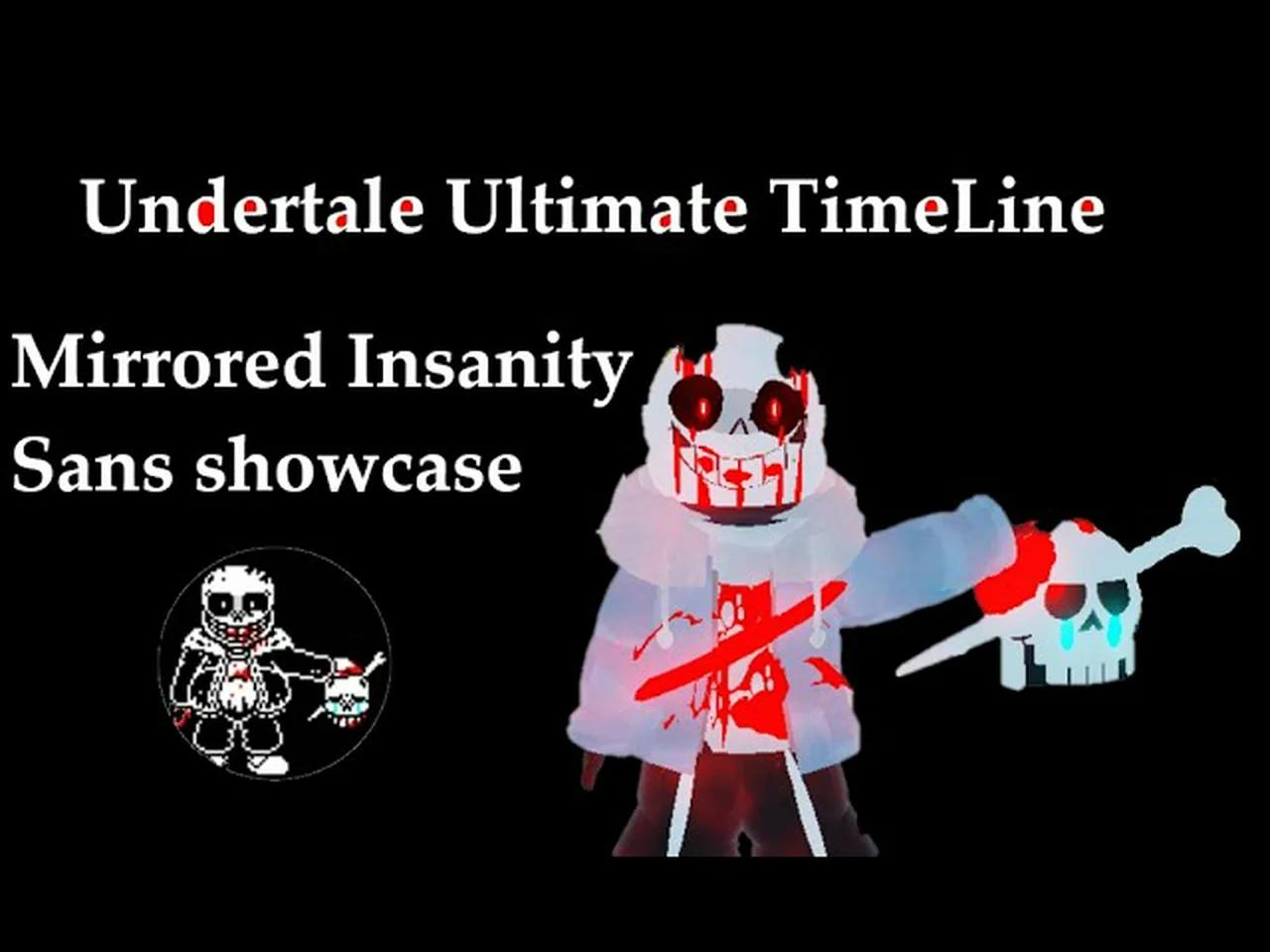[Roblox Undertale Ultimate TimeLine] Mirrored Insanity Sans showcase