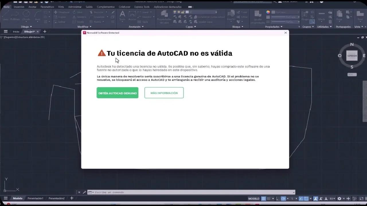 Bloqueo Autocad solución Su licencia de Autocad 2010-2025 no es válida