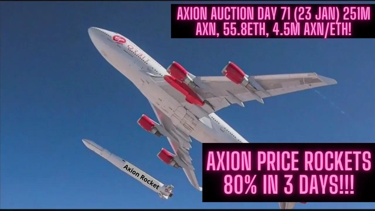 Axion Auction Day 71 (23 Jan) 251M AXN, 55.8ETH, 4.5M AXN/ETH! Axion ...
