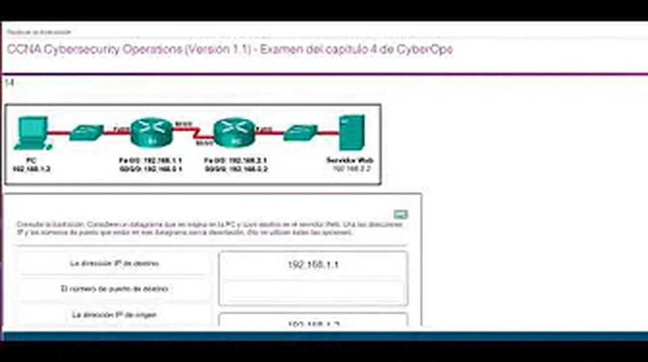 CCNA Cybersecurity Operations (Versión 1.1) - Examen del capitulo 4 de CyberOps [2020] - 100%