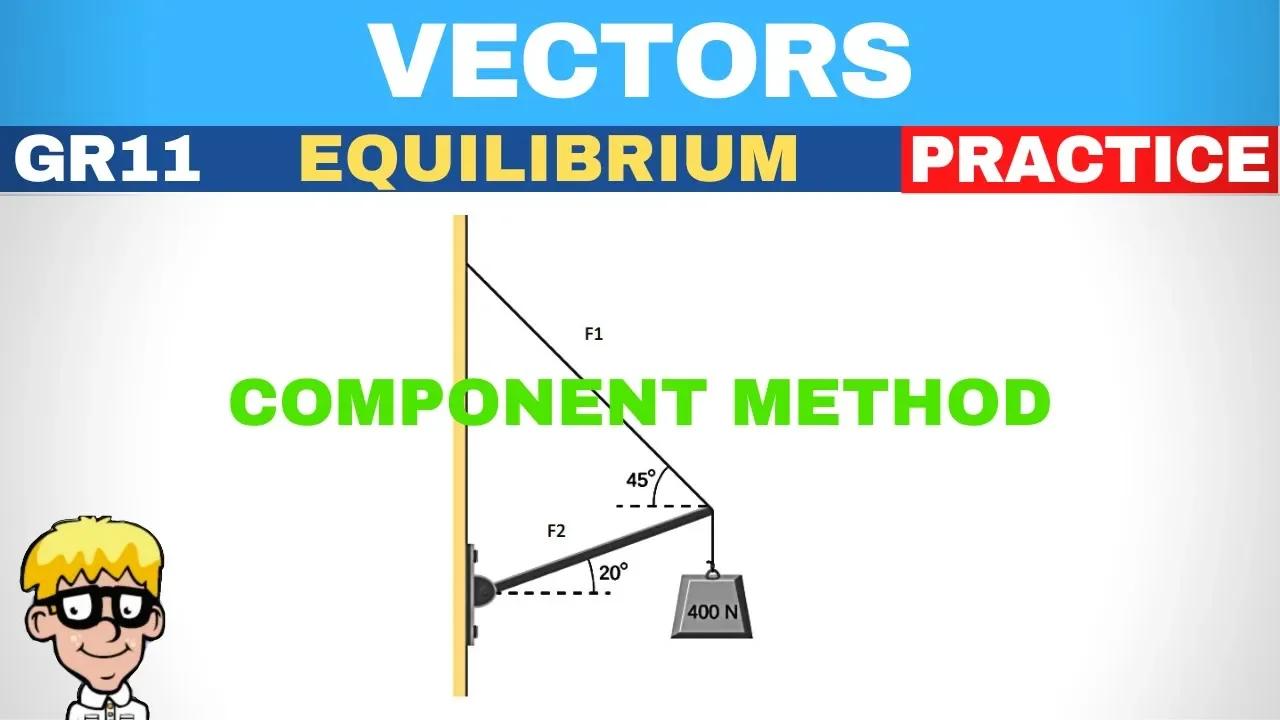 Grade 11 Vectors Equilibrium Component Method