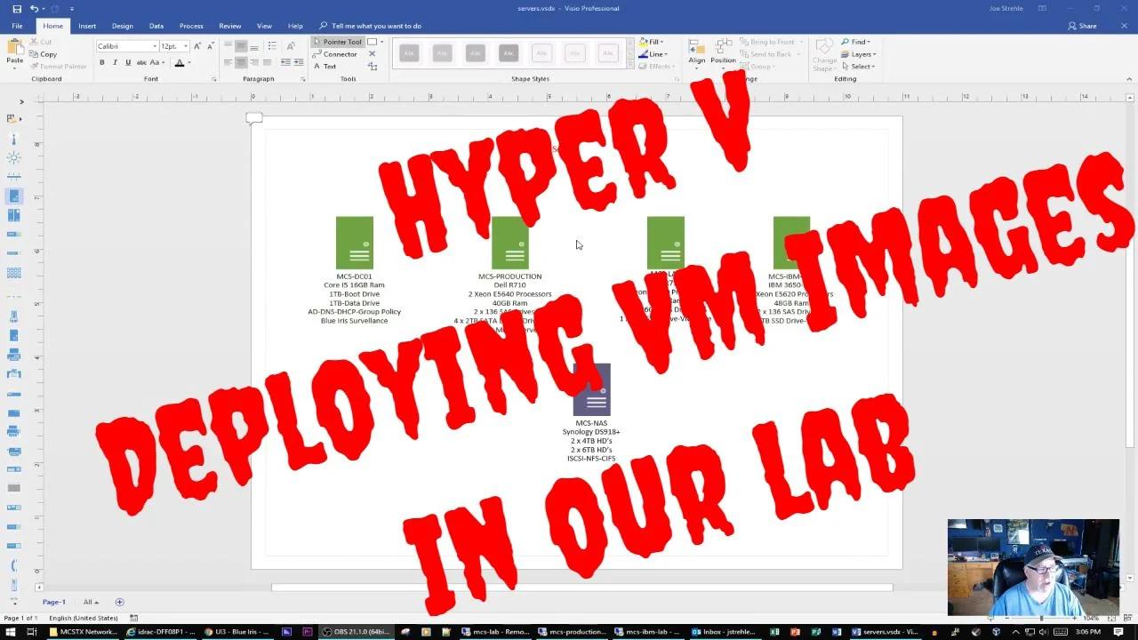 Hyper V Deploying VM Images in our lab.