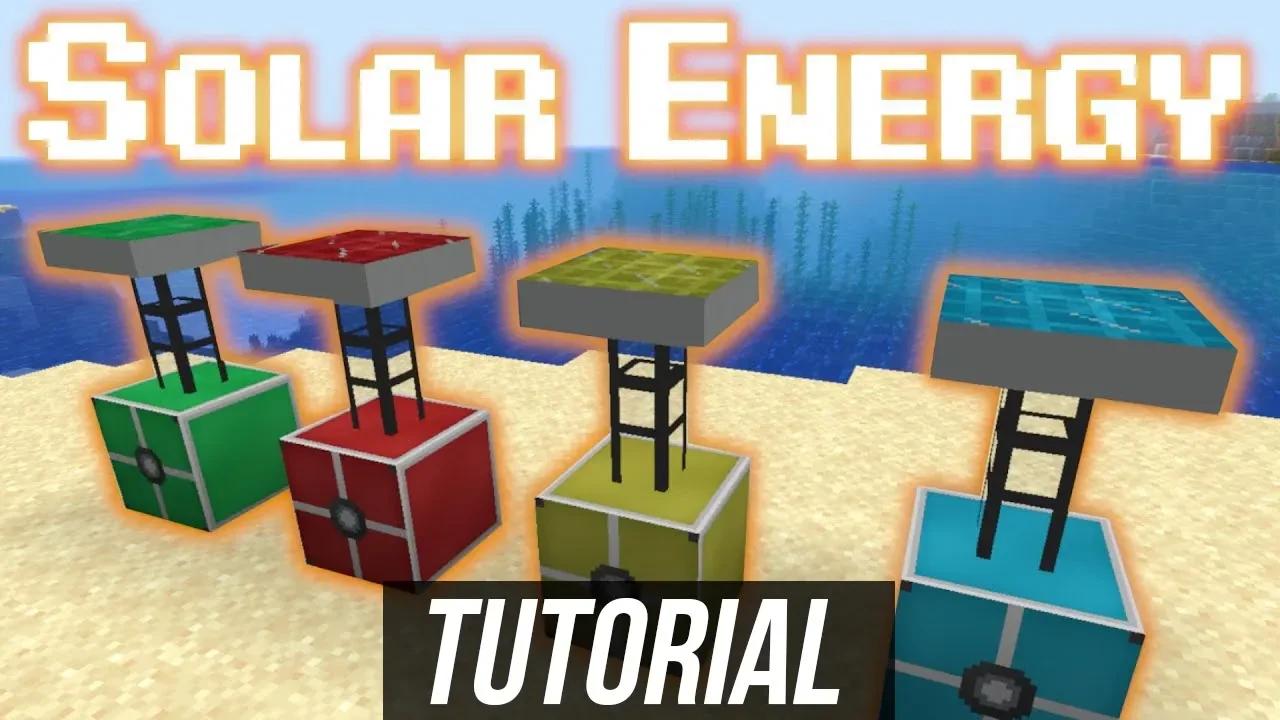 Solar energy tutorial / guide /showcase 1.12.2 - 1.18.2 New solar panels (minecraft java edition)