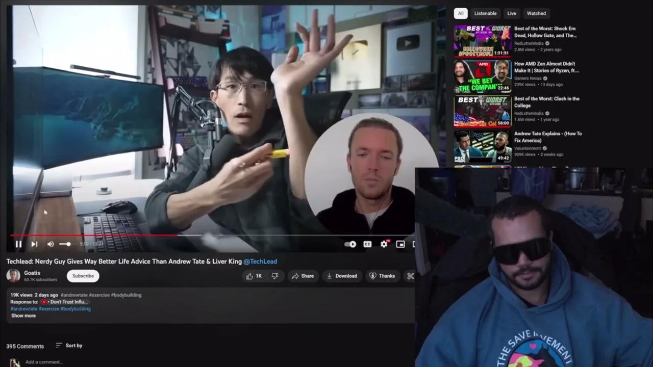 Sv3rige: TechLead gives "better life advice" than Andrew Tate || Vegan ...