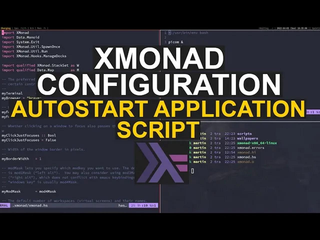 My Xmonad configuration: How to autostart applications