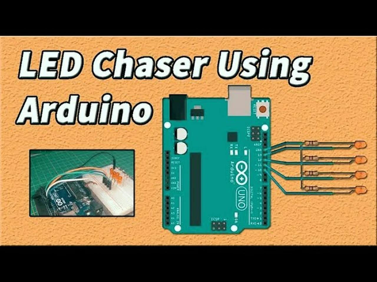 How To Make Sevan Effect Led Chaser Light Using Arduino 1919