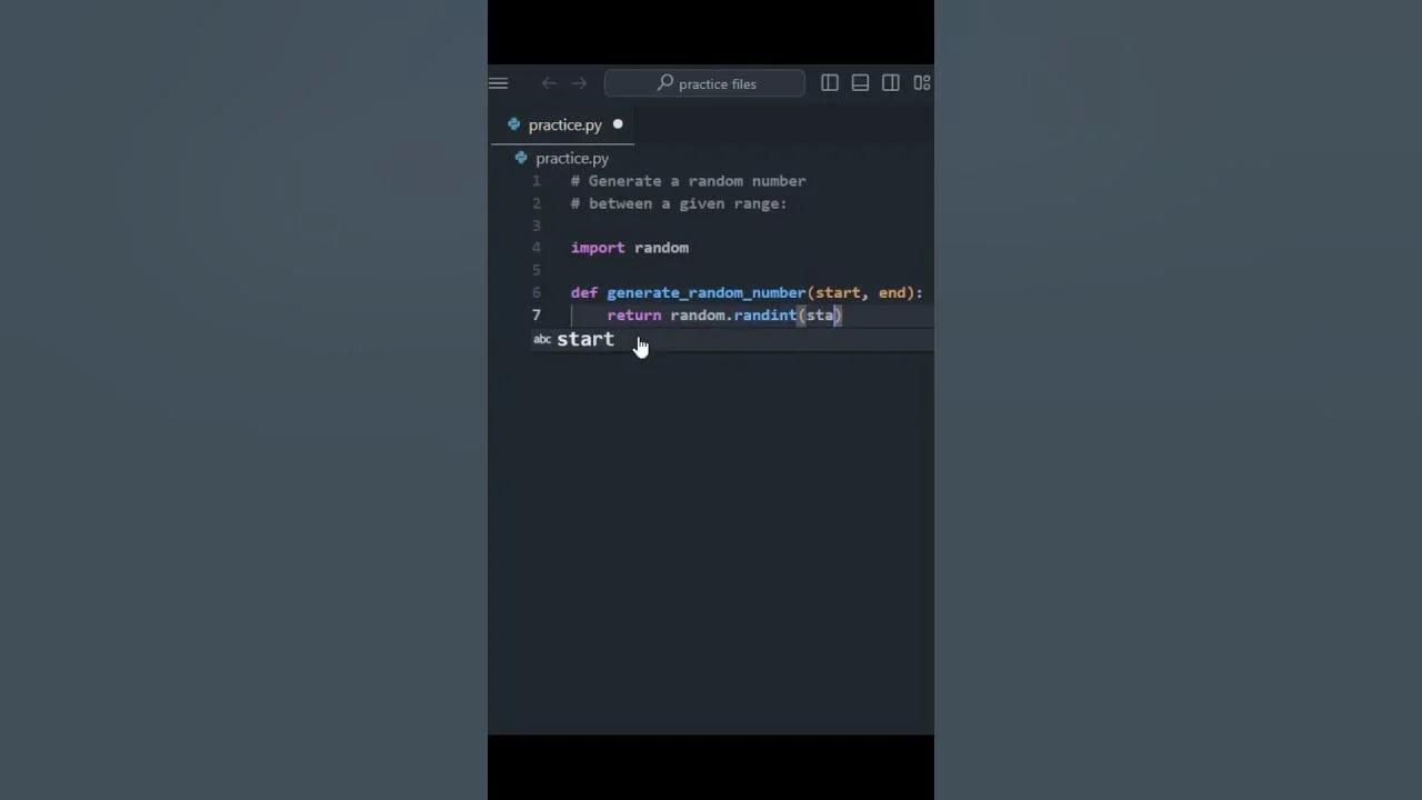 Generate A Random Number Python Pythonprogramming Coding