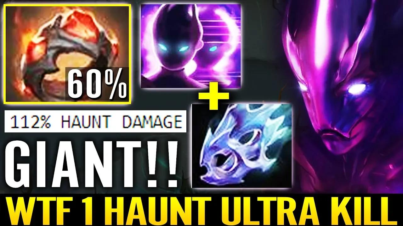 WTF GIANT SPECTRE - 1 Haunt Ultra Kill Giant's RING Ultimate Weapon Epic Late Game 7.29 Dota 2 Pro