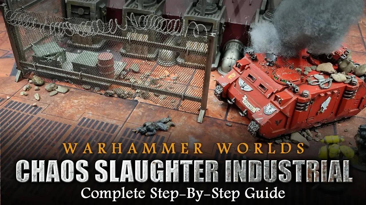 WARHAMMER WORLDS 'CHAOS SLAUGHTER INDUSTRIAL' | 40K Battlefield ...