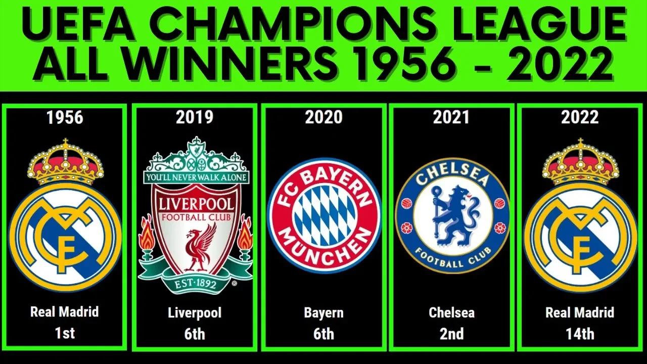 All Champions League winners