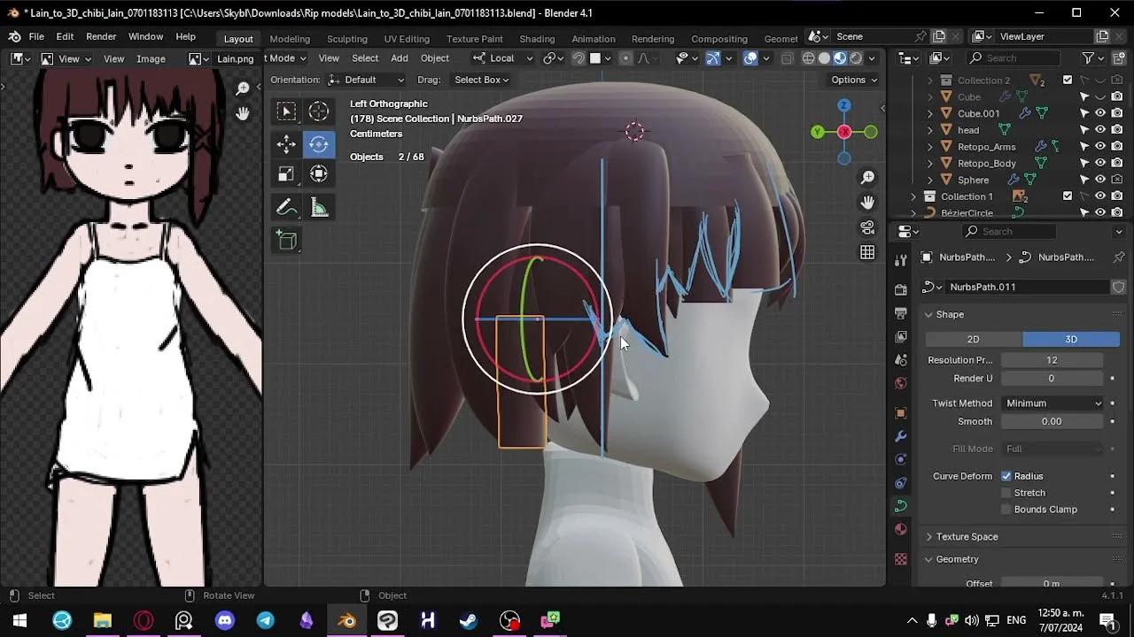 Sculpting 2B in Blender (TIMELAPSE)
