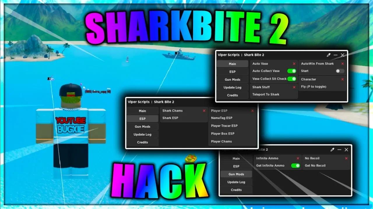 SharkBite 2 Script Hack | Infinite Teeth, Auto Farm + Instant Kill Shark, God mode & More *PASTEBIN*