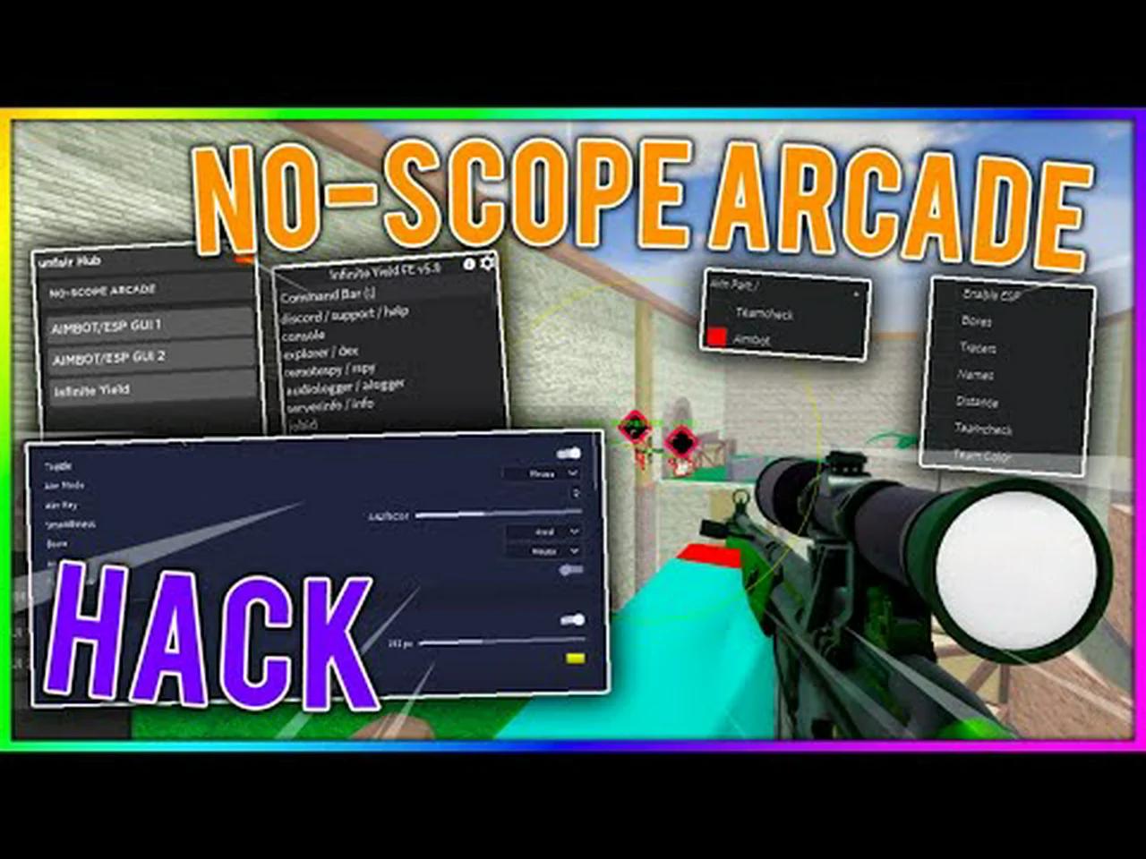 *UPDATED* NO-SCOPE ARCADE | HACK / SCRIPT GUI! | AIMBOT, ESP & MORE! | (*PASTEBIN 2022*)