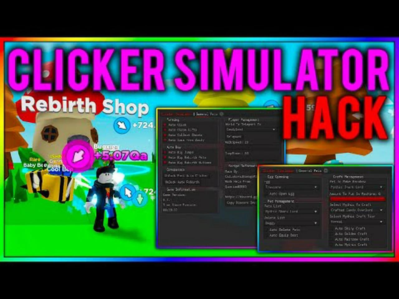 ROBLOX Clicker Simulator HACK SCRIPT 🔥UNLIMITED CLICKS & REBIRTHS, AUTO FARM GUI WORKING