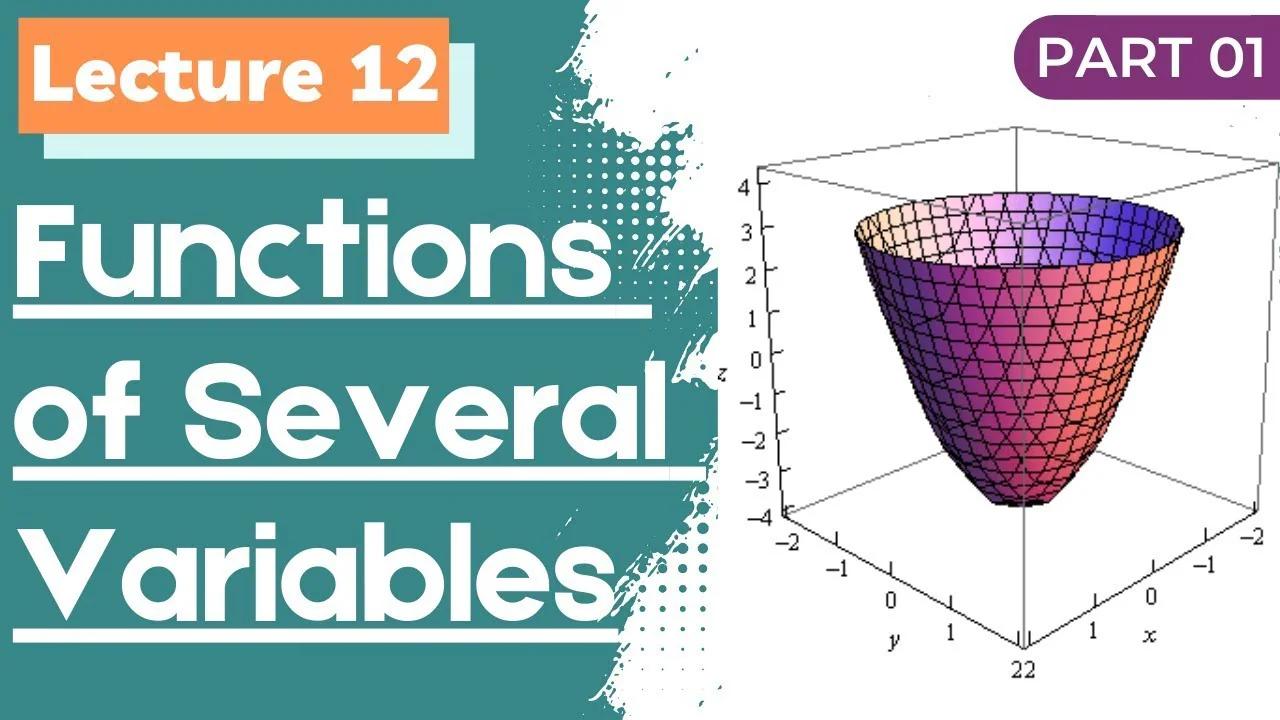 Introduction to Functions of Several Variables | Multivariable ...