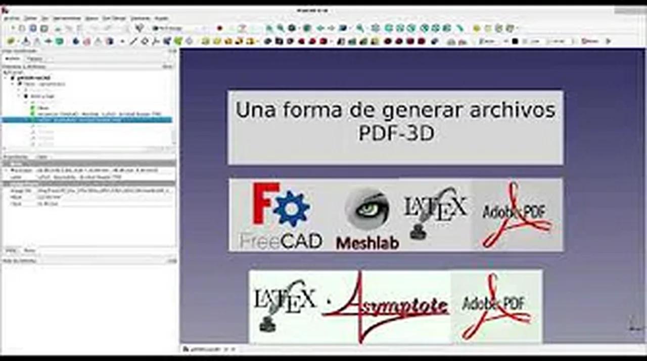Una forma de generar archivos pdf-3D interactivos. (1/3) (A partir de FreeCAD, MeshLab y LaTeX))