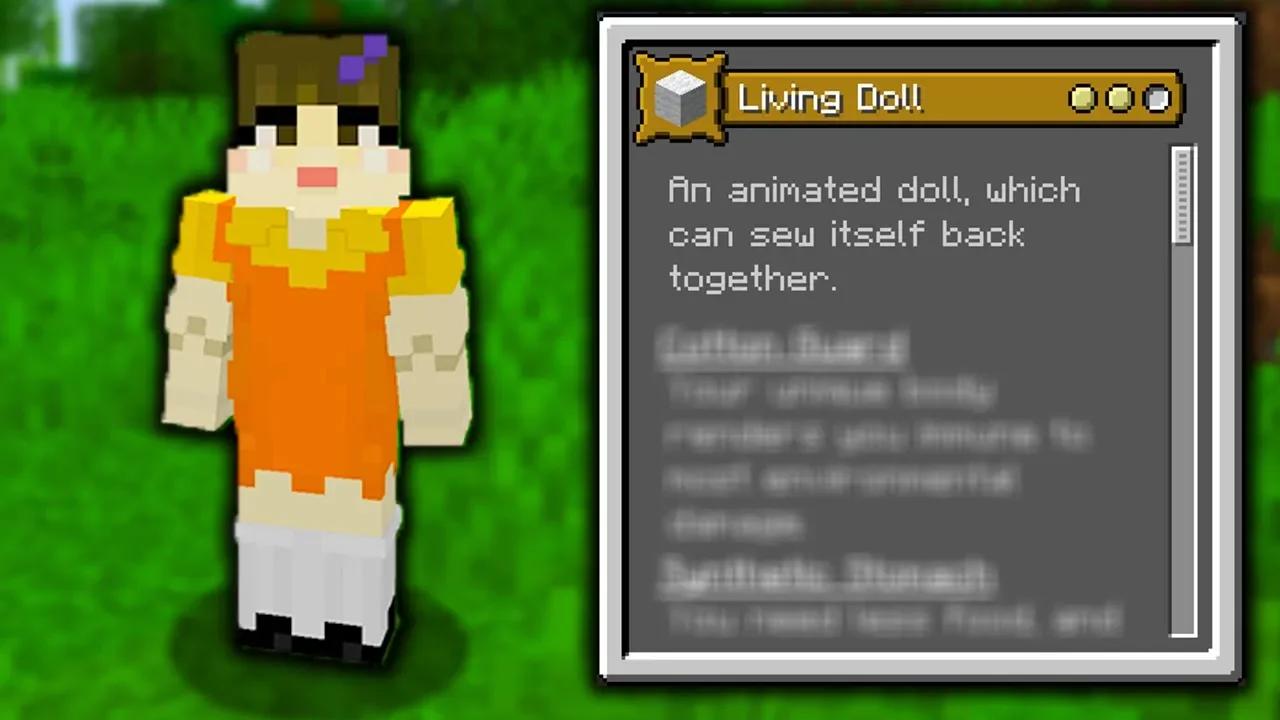 Minecraft Origins Mod - Living Doll Origin (Custom Origin) Minecraft Origins Mod - Living Doll Origin (Custom Origin)