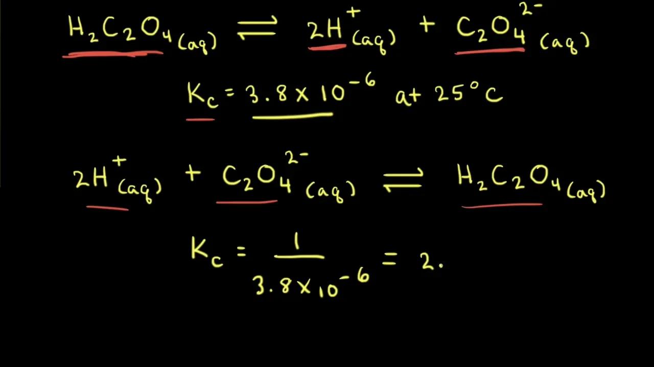 Properties of the equilibrium constant | Acids and bases | AP Chemistry ...