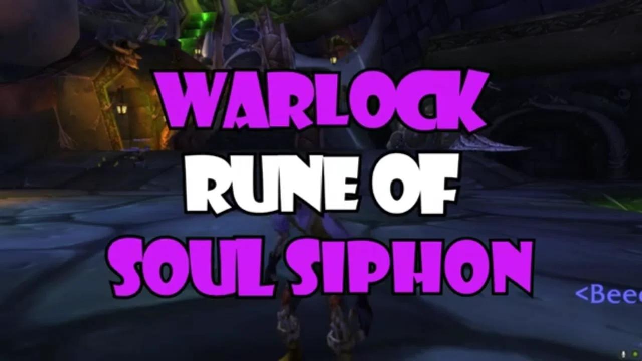 Warlock RUNE of SOUL SIPHON ALL RACES World of Warcraft Classic Season ...