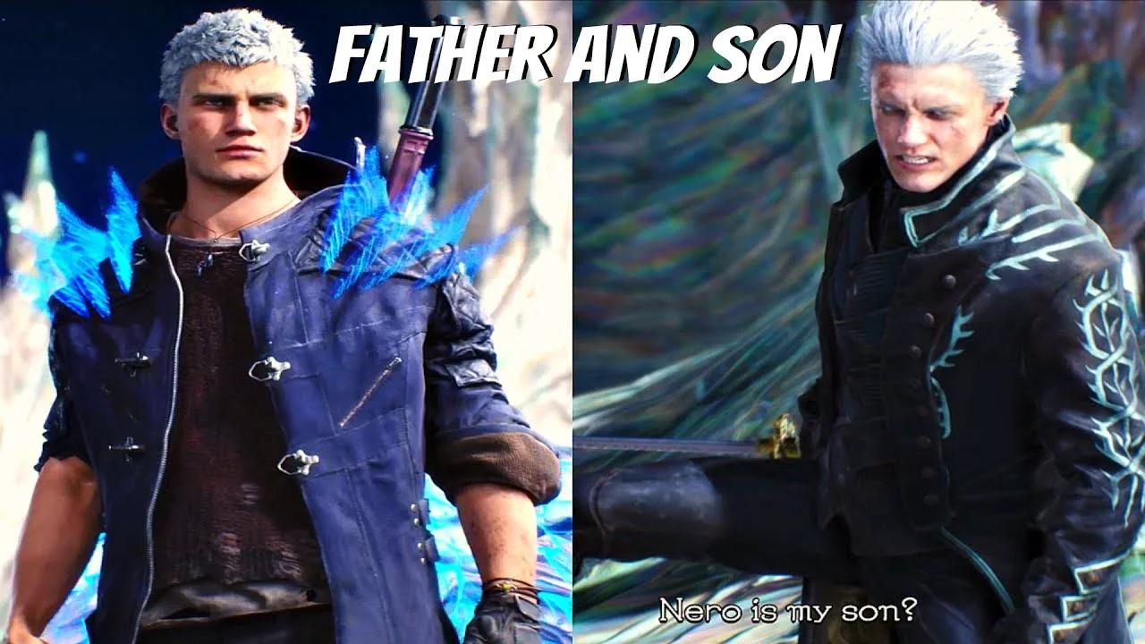 Devil May Cry 5 - Vergil & Nero Father and Son Cutscenes (DMC5 2019 ...