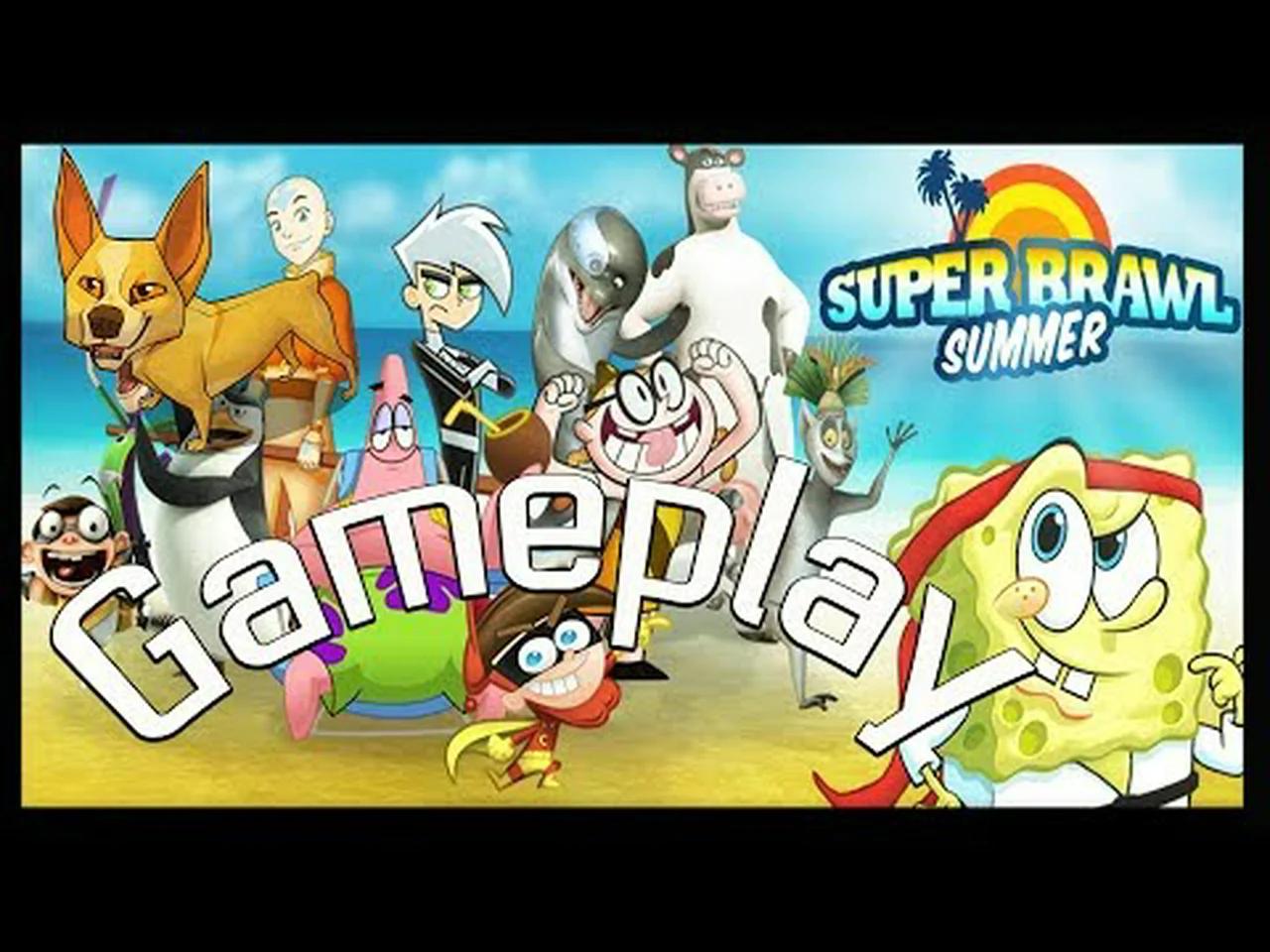 Super Brawl Summer Gameplay! Starring: Spongebob, Patrick, , Dr ...