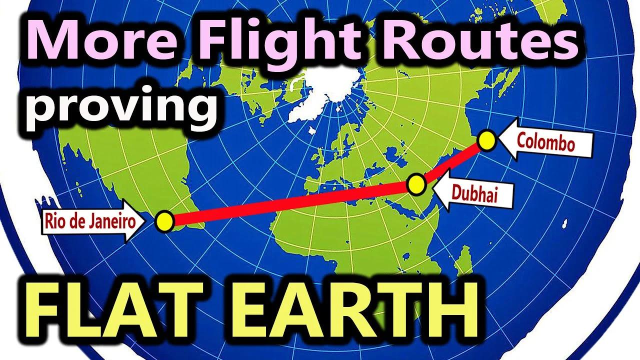 More Flight Routes proving FLAT EARTH