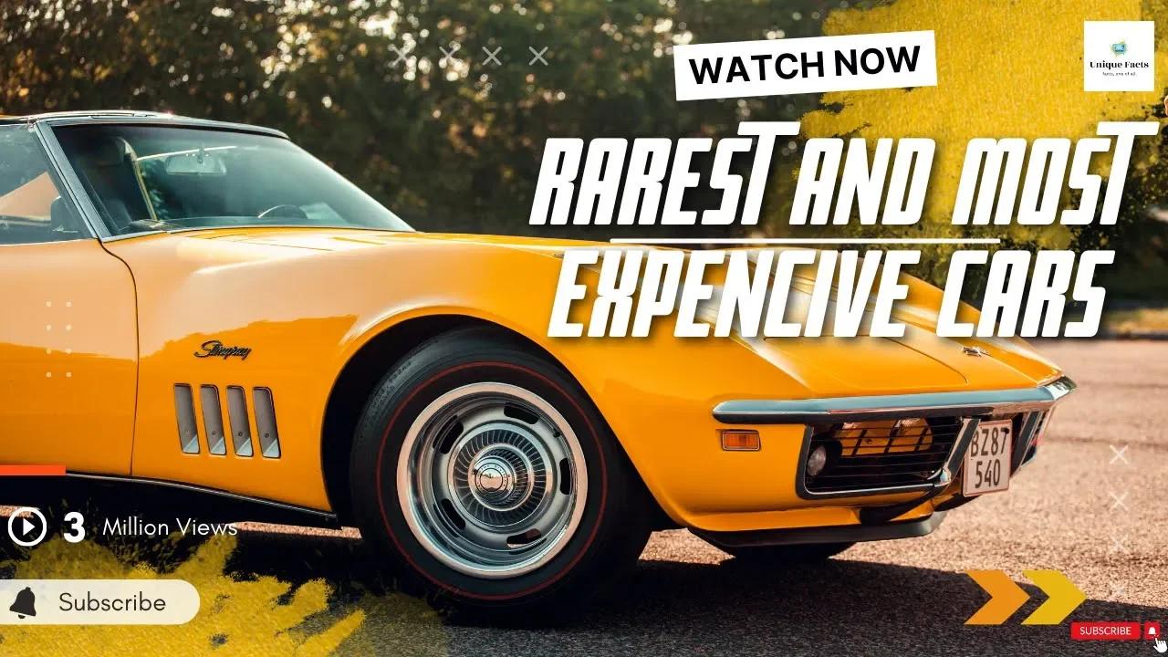 10 RAREST & Most EXPENSIVE Cars Of All Time | UNIQUE FACTS