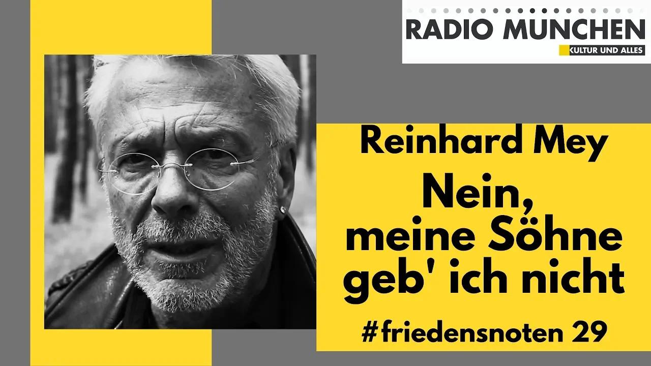 Reinhard Mey - Nein, meine Söhne geb' ich nicht #friedensnoten 29