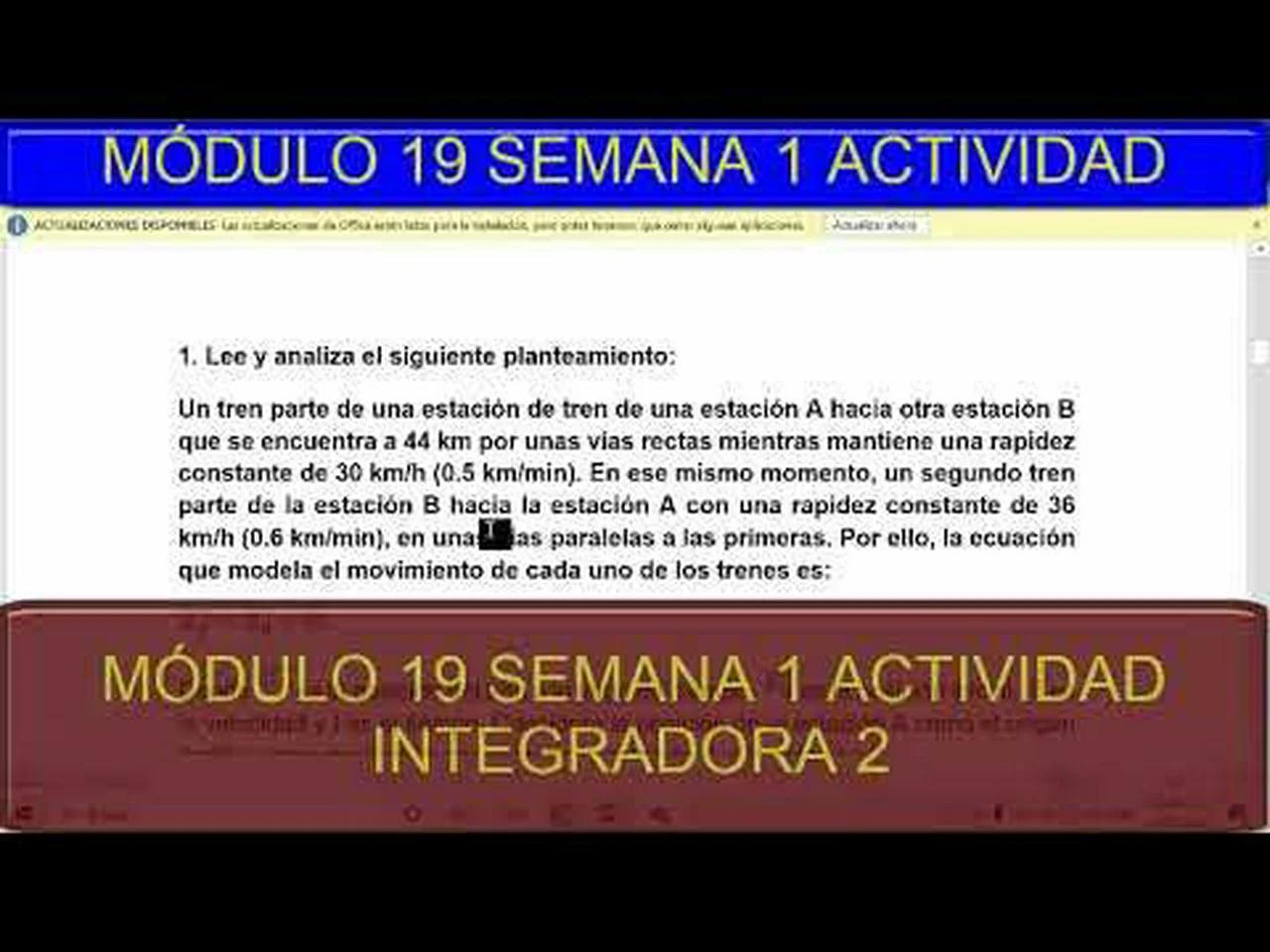 MÓDULO 19 SEMANA 1 ACTIVIDAD INTEGRADORA 1