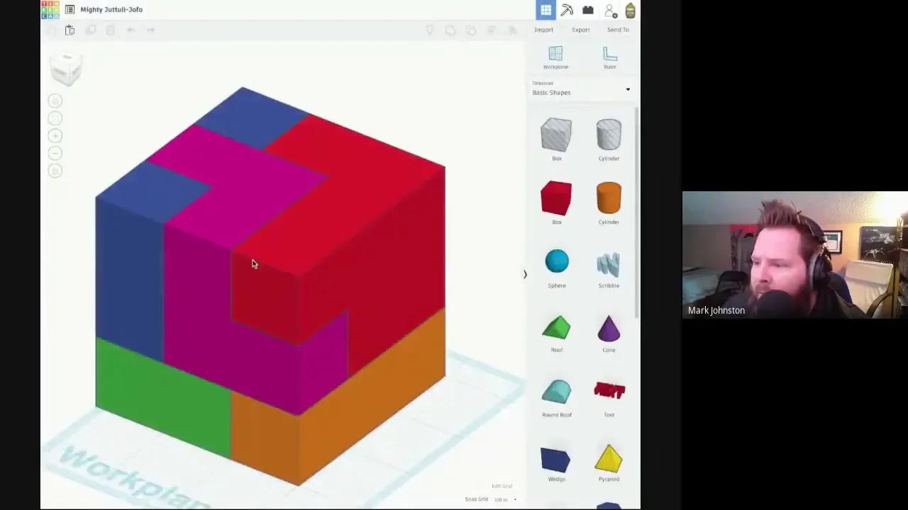 3D Puzzle Cube in Tinkercad!