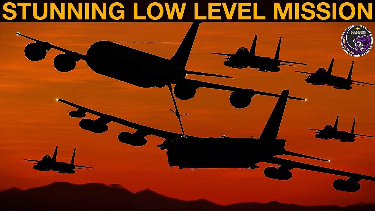 1991 Gulf War: First Low Level B-52 Bombing Raid In History | DCS Reenactment