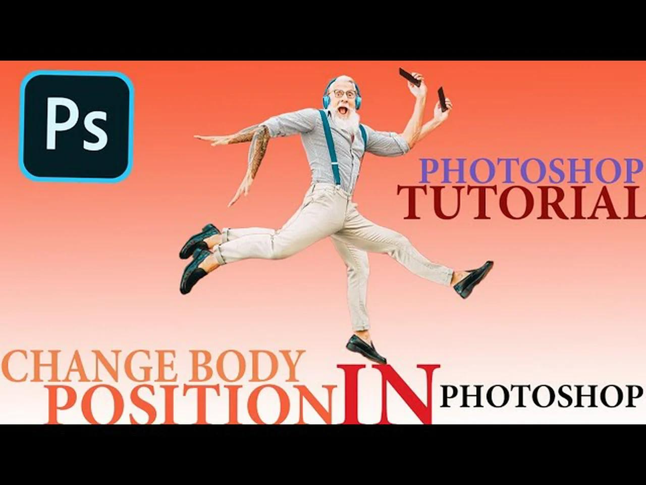 How to change your body position using photoshop || Gubazu Tech