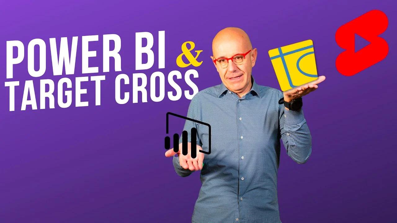 POWER BI e TARGET CROSS 📊 #shorts